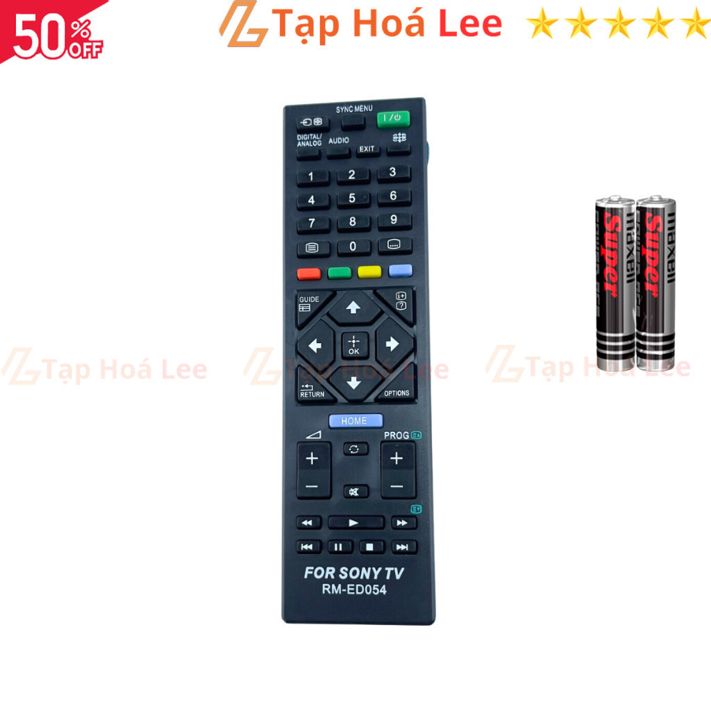 Remote điều khiển tivi SONY Mã 04 RM ED054, điều khiển TV Sony - Tặng ...