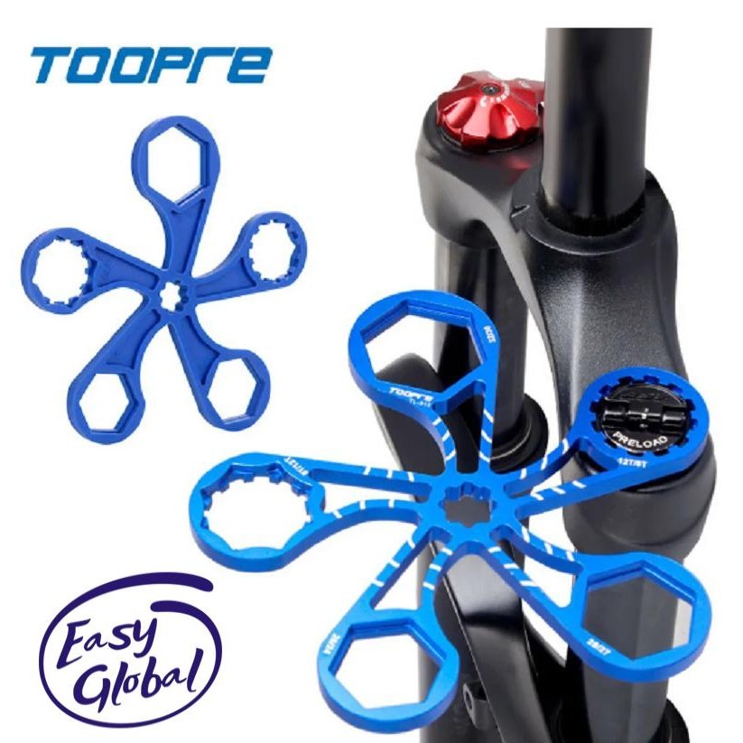 Công cụ cờ lê nắp phuộc trước xe đạp Toopre 8T / 12T cho SR Suntour XCR / XCT / XCM / RST ...