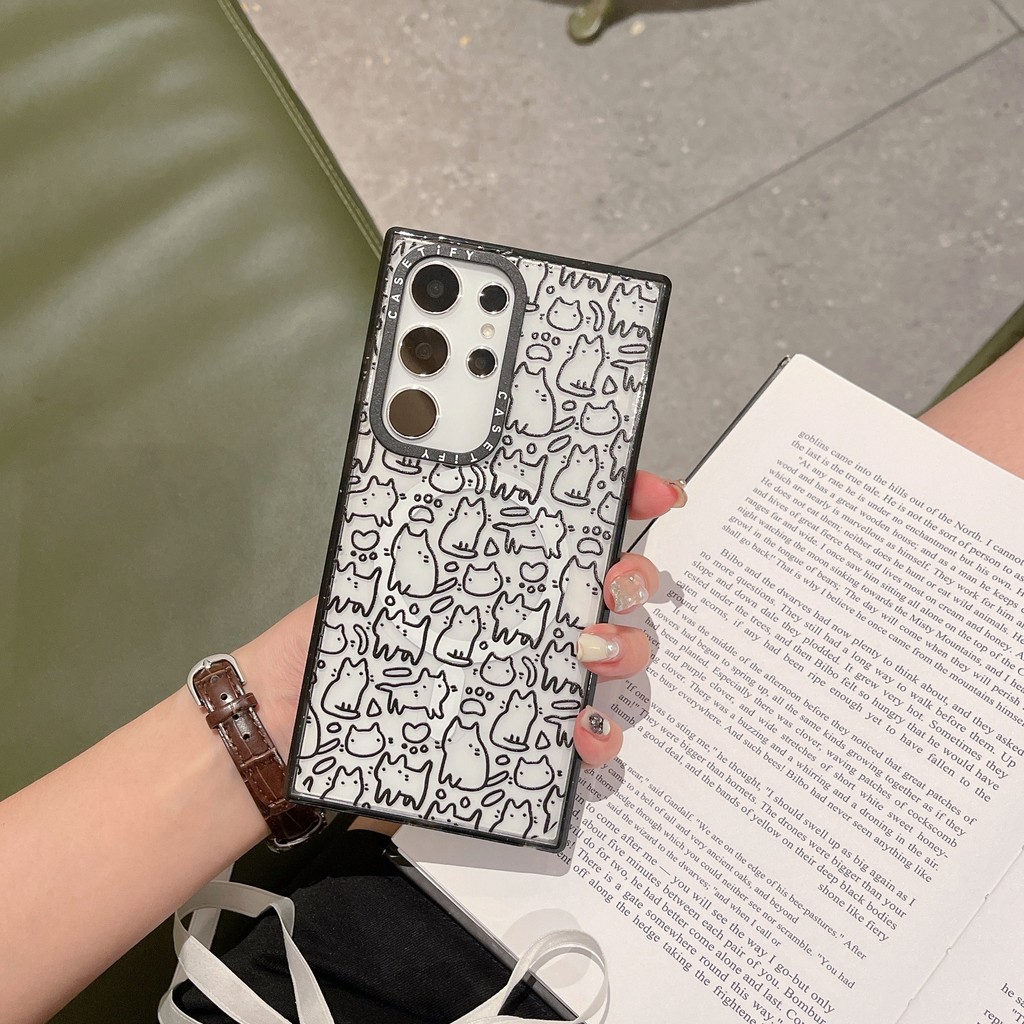 Line Cat Cute Dog 】 Ốp điện thoại acrylic trong suốt CASETIFY phù hợp ...