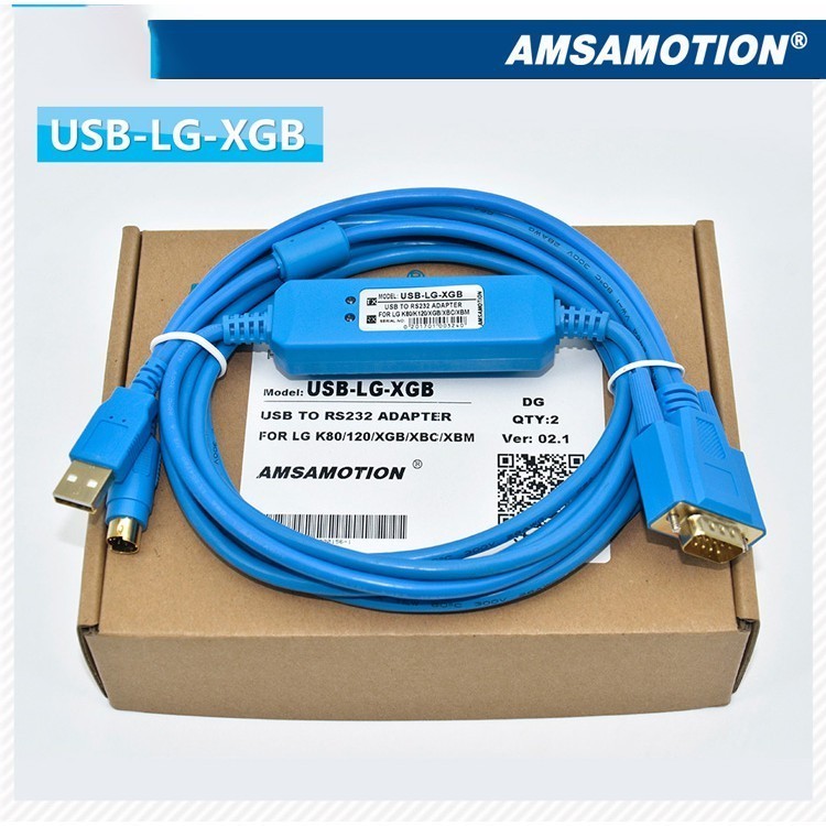 USB-LG-XGB, Cáp lập trình PLC LS LG USB-LG USB-XGB USB RS232 MD6 / DB9 ...