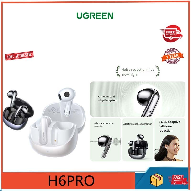 Ugreen WS203 H6Pro Tai nghe Bluetooth bán trong tai chủ động giảm tiếng ồn tai nghe nhạc ...