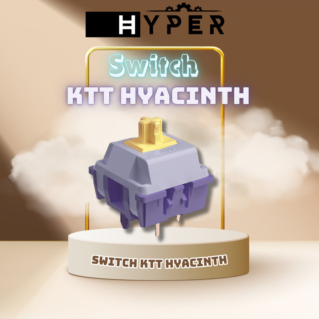 [SWITCH] Switch KTT Hyacinth | Linear 5pin 55g | Có Pre-lube | Công Tắc Thay Thế Bàn Phím Cơ ...