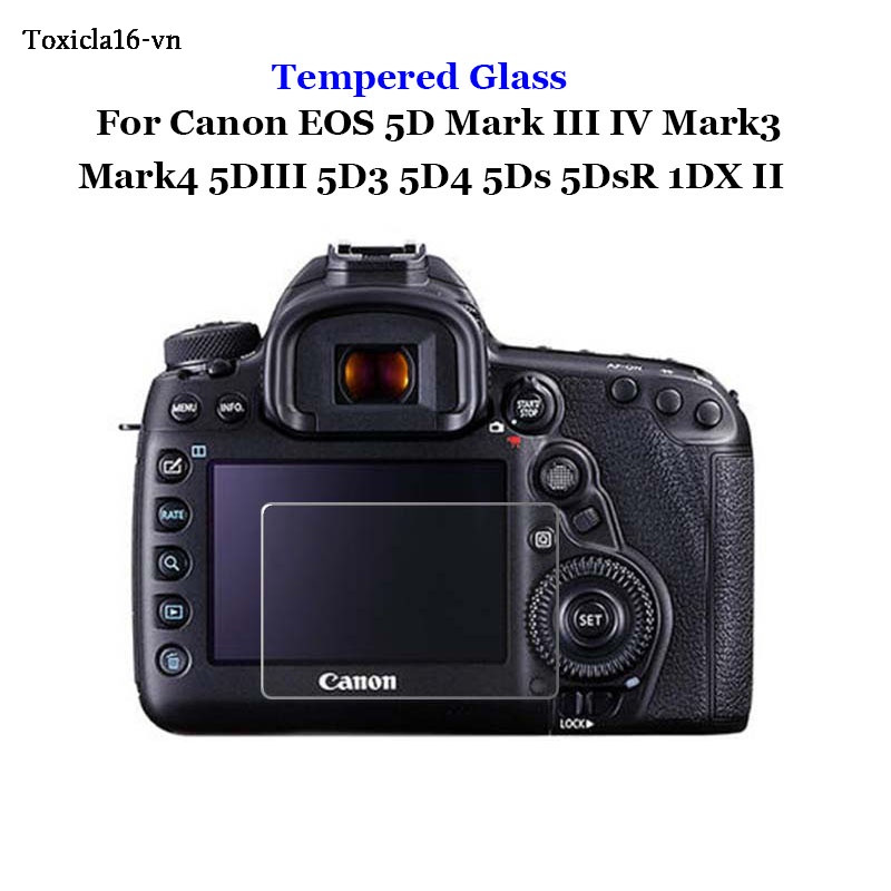 Toxicla16 9H 2.5D Kính Cường Lực Tăng Cường Màn Hình Bảo Vệ Cho Canon EOS 5D 1DX Mark III IV II ...