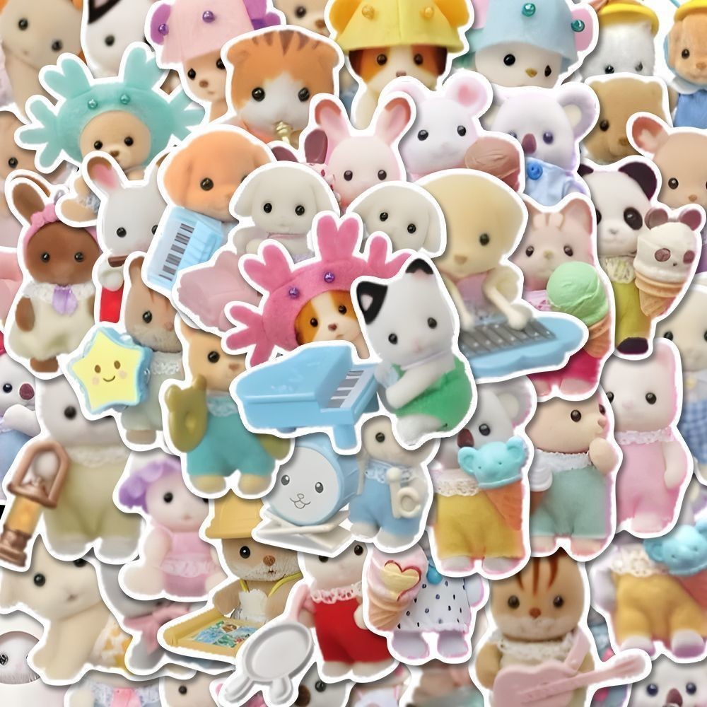 [52 Tờ] Senbel Family Miếng Dán Dễ Thương Cổ Cắt Phim Dán Senbel Dán Tự ...