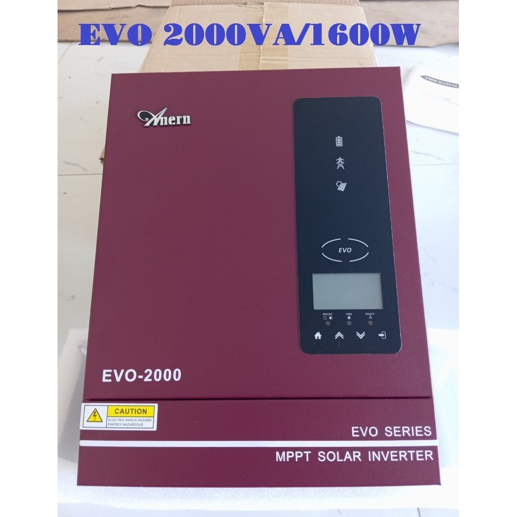 Biến tần EVO 2000VA-1600W-12V SCI- EVO-2000VA -MPPT SOLAR INVERTER -PHÂN LOẠI 2000VA -BT12031 ...