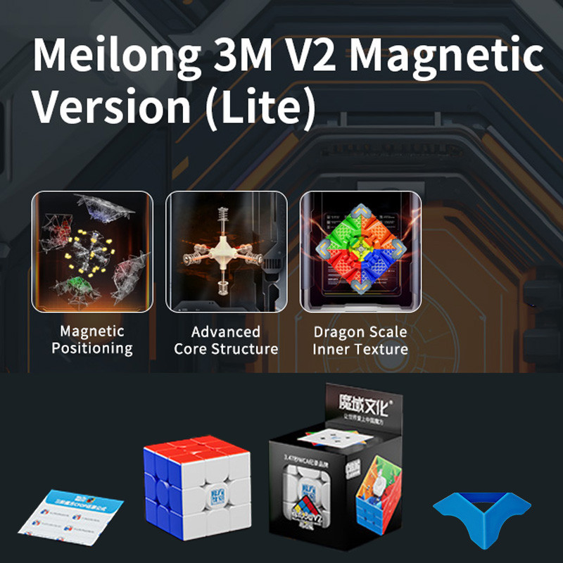 Moyu Meilong 3M V2 Từ UV 3x3x3 Magic Cube Chuyên Nghiệp MOYU Meilong 3M ...