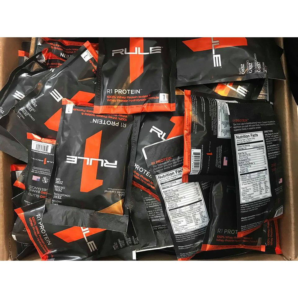 Gói Dùng Thử Các Loại Whey Rule 1 Protein, Iso Pro, Rule 1 Blend, EAA | Shopee Việt Nam