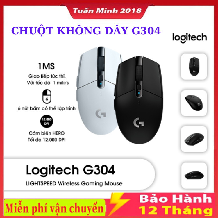 Chuột game không dây Logitech G304 - Cảm giác nhẹ, đa năng với 6 nút ...
