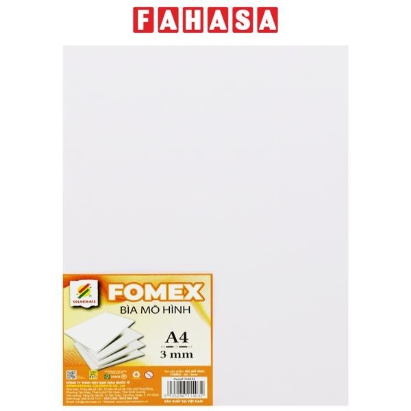 Bìa Mô Hình Fomex - Khổ A4 3 mm - Colormate 114032 | Shopee Việt Nam