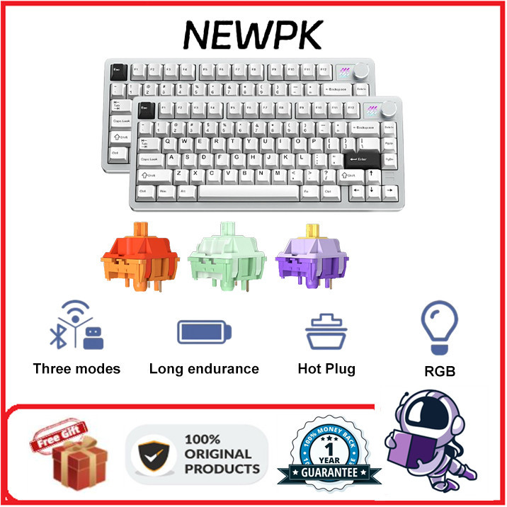 Bàn phím cơ không dây ba chế độ Furycube F75 Cấu trúc đệm RGB | Shopee ...