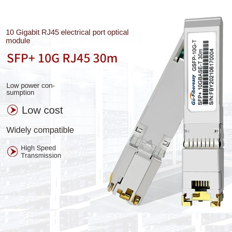 Mô-đun đèn cổng điện Sfp Mega Mô-đun chuyển đổi quang điện 10G-T sang ...
