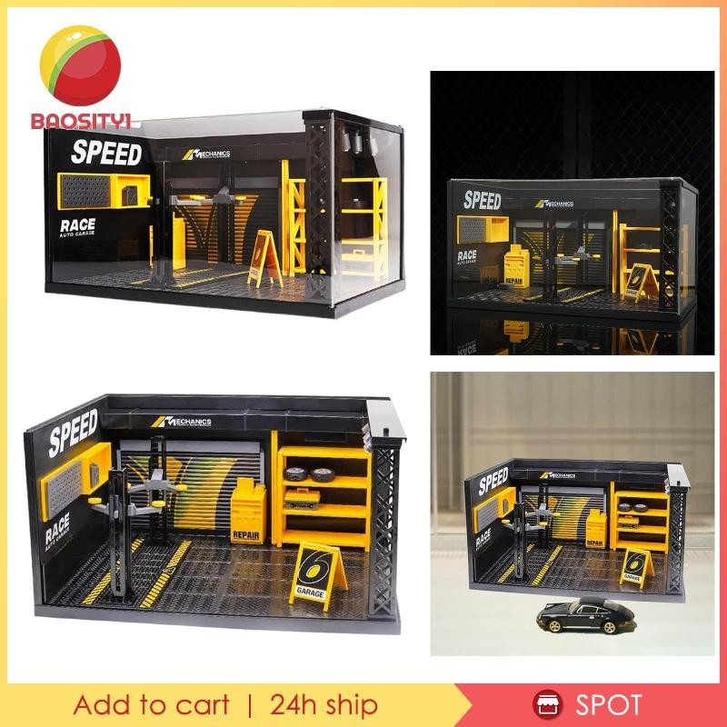 1 / 24 Diorama Car Garage Diorama Model, Shop Model, DIY Assembly DIY ...