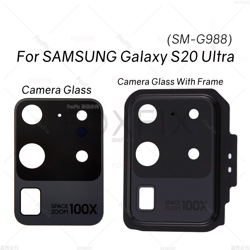 Ống kính máy ảnh phía sau cho SAMSUNG GALAXY S20 Ultra 5G SM-G988 Vỏ kính máy ảnh phía sau có ...