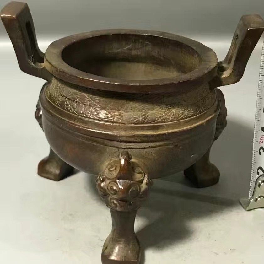 Dụng cụ đốt nhang bằng đồng cổ Chu Dading đồ trang trí, chân máy bằng ...