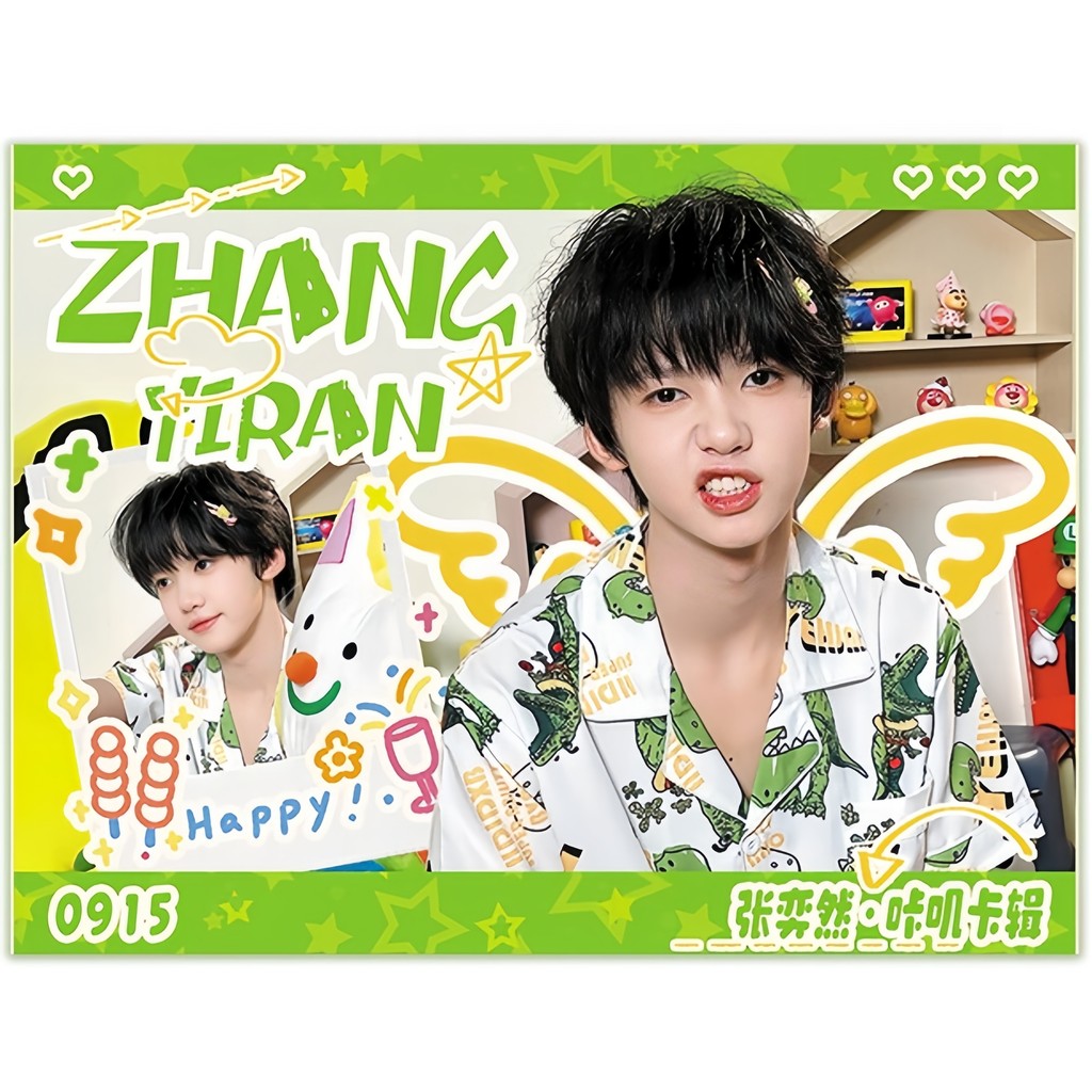 Tf Family 4th Zhang Yiran Casebook Kaji Card Chen Yiheng Zhang Hanrui Laser Hologram Trong suốt ...