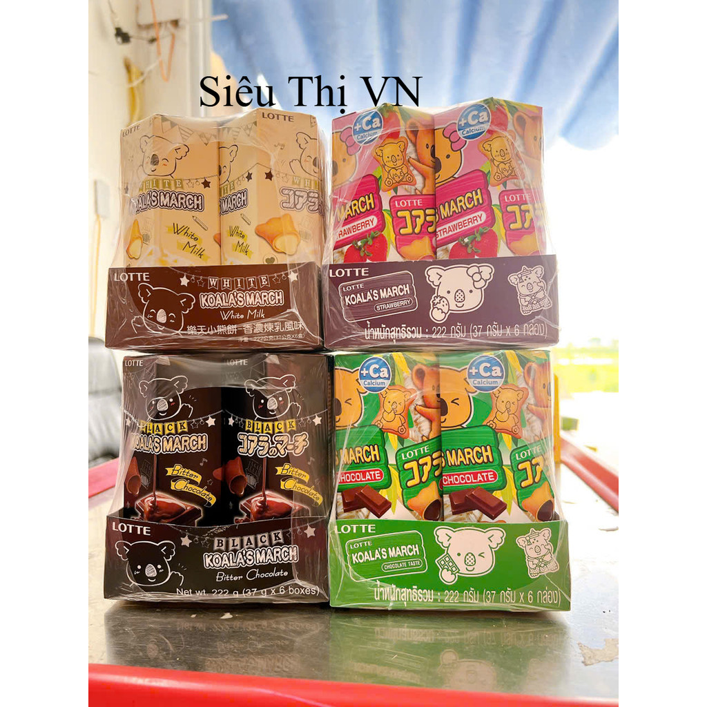 Lốc 6 hộp bánh gấu Koala’s March Lotte 37g/hộp | Shopee Việt Nam