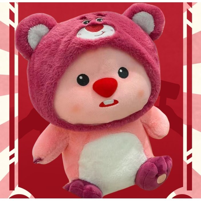 Dễ thương Beaver Ruby Loopy Seabream Búp bê Braised Đồ chơi sang trọng ...