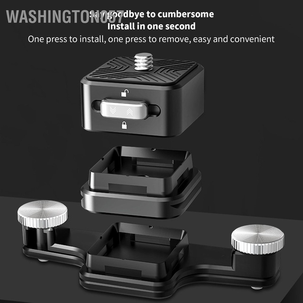 Washington057 TELESIN Tripod Quick Release Plate Mount Cap Set cho máy ...