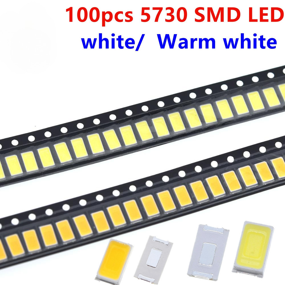 100 Chiếc 5730 SMD LED CW-WW 5630 Trắng Ấm Trắng 5.7 * 3.0mm 40-60lm 150ma 5730 diode 0.5W ...