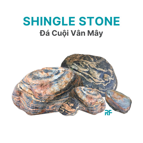 1kg Đá Cuội Vân Mây dùng setup Tiểu Cảnh bể thủy sinh phong cách biotop ...