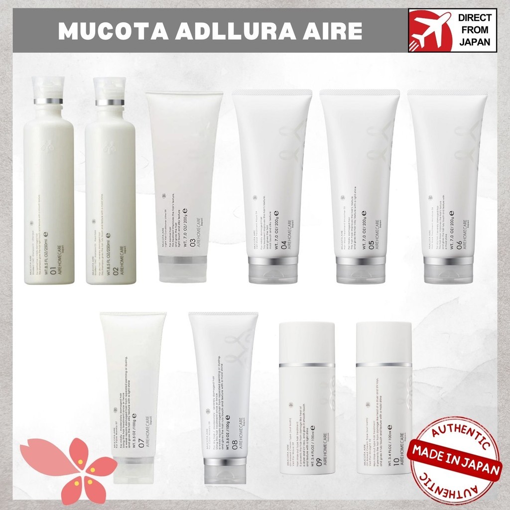 MUCOTA Adllura Aire Shampoo Conditioner Treatment Hair Mask, Direct from Japan | Shopee Việt Nam
