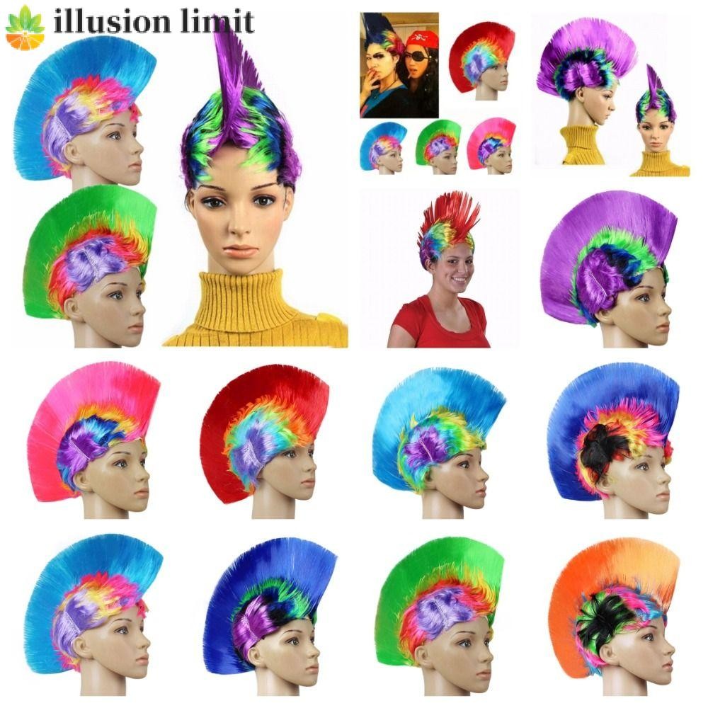 Illusion LIMIT Mohawk Tóc Giả Vô Hình Unisex Cosplay Đảng | Shopee Việt Nam