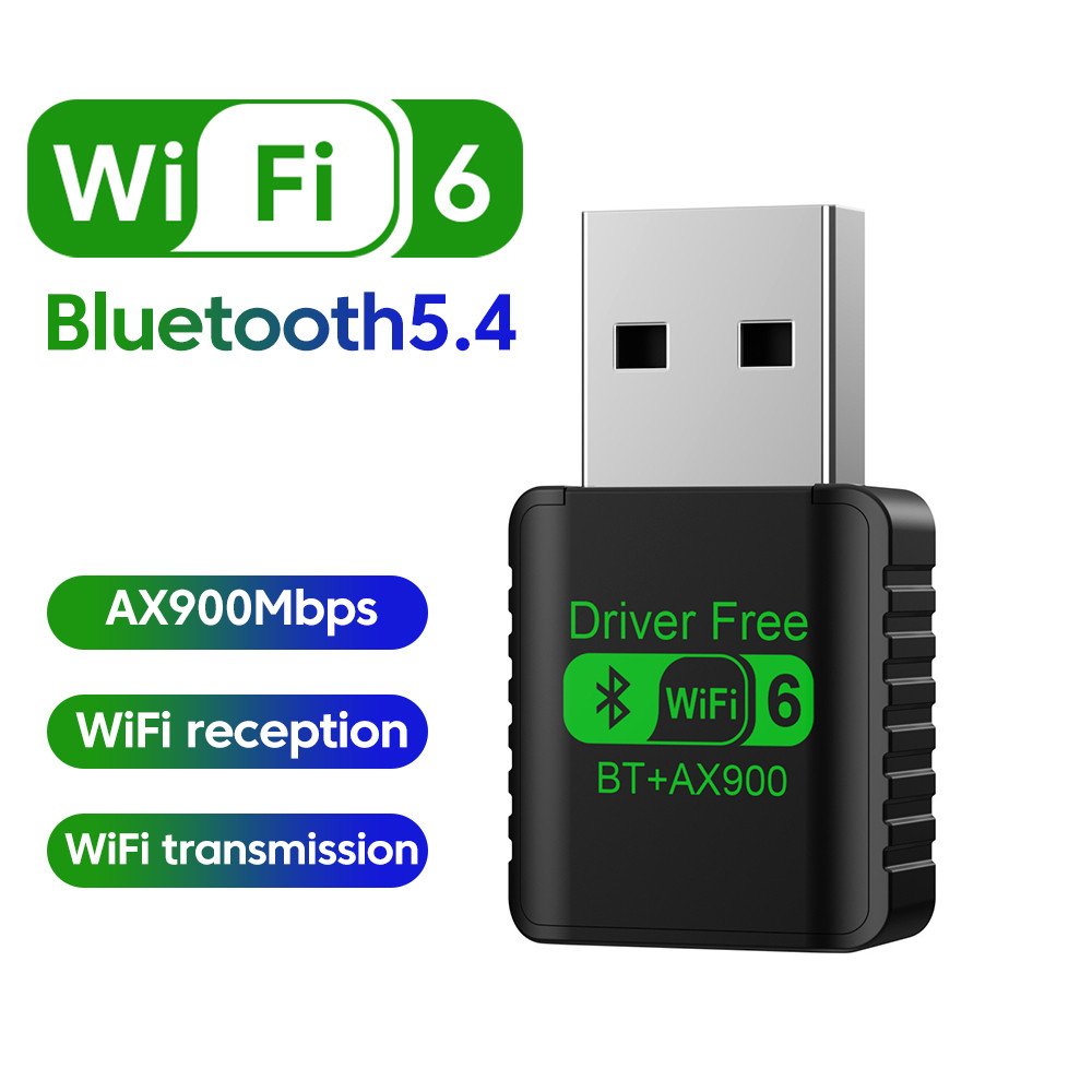 Card mạng không dây băng tần kép 5G 900M WiFi6 máy tính để bàn không ổ đĩa USB bên ngoài bộ thu ...