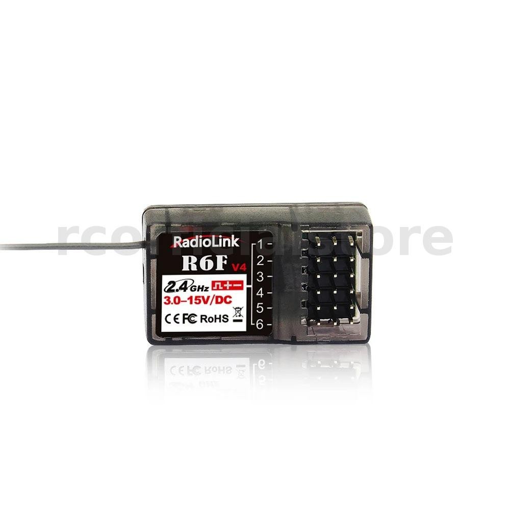 Bộ thu Radiolink R6F 6 kênh 2.4GHz cho bộ phát vô tuyến RC trên ô tô và thuyền Bộ điều khiển từ ...