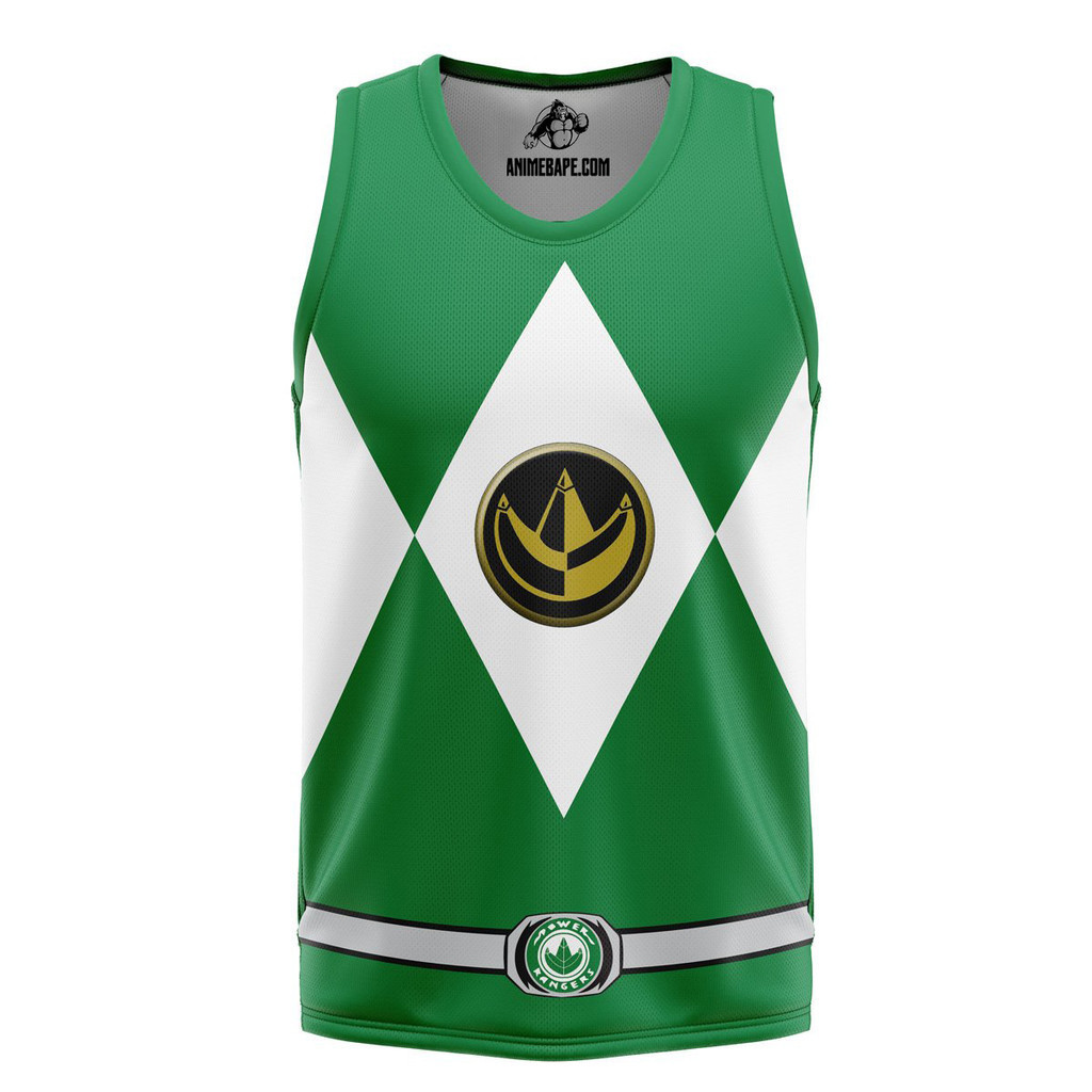 Áo bóng rổ Green Ranger Mighty Morphin Power Rangers - AnimeBape ...