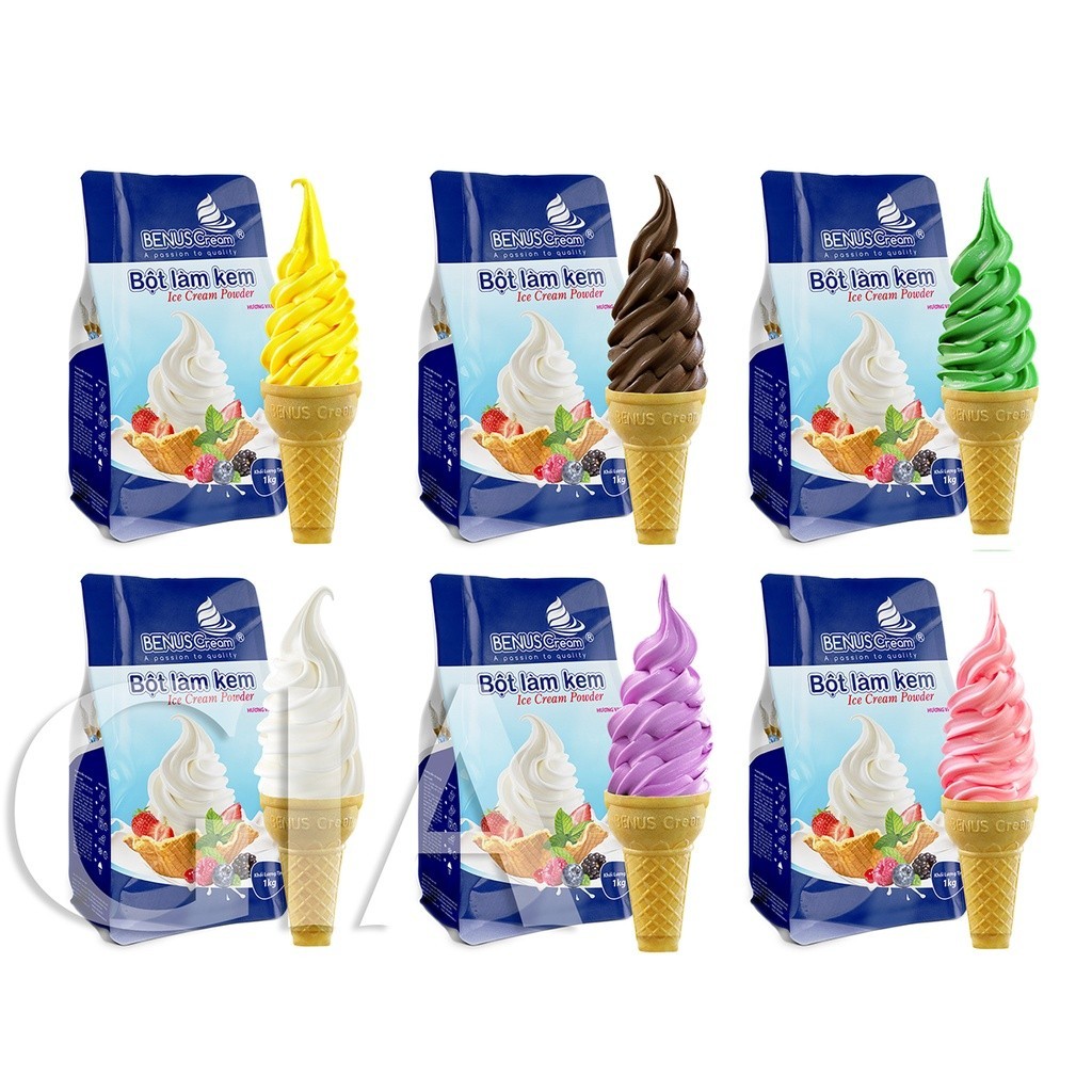 Bột làm kem tươi Benus Cream bịch 1kg | Shopee Việt Nam
