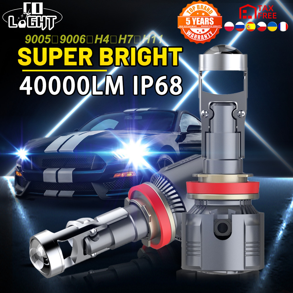 1 Cặp Bóng Đèn Pha Ô Tô H4 H7 LED Canbus H11 9005 HB3 9006 HB4 Ống Kính ...