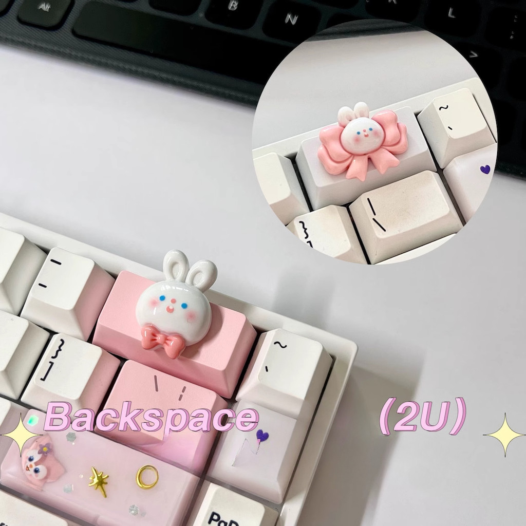 Backspace Loại bỏ 2U Keycap Cá nhân Bàn phím cơ chéo Trục Thỏ dễ thương Bổ sung Keycap | Shopee ...