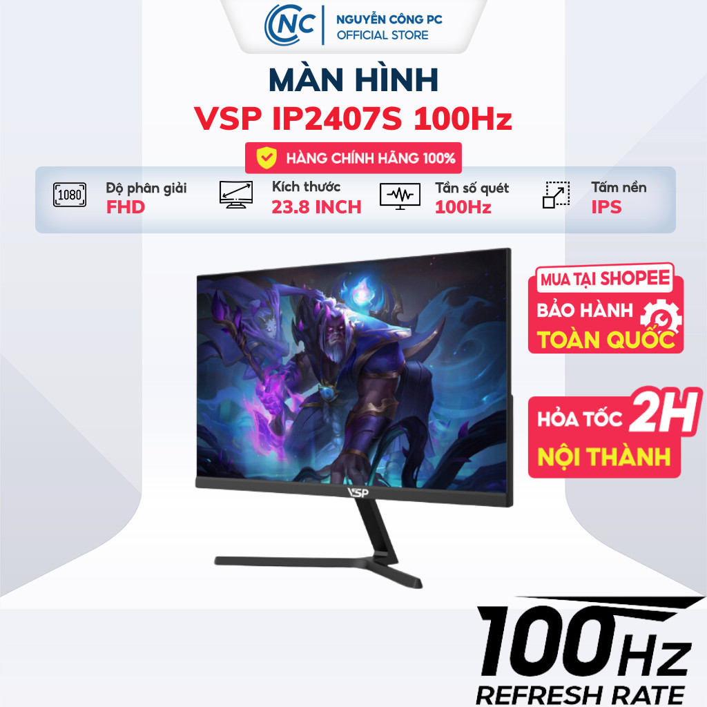 Màn hình chính hãng VSP IP2407S 2404S kích thước 24 inch FHD nền IPS ...