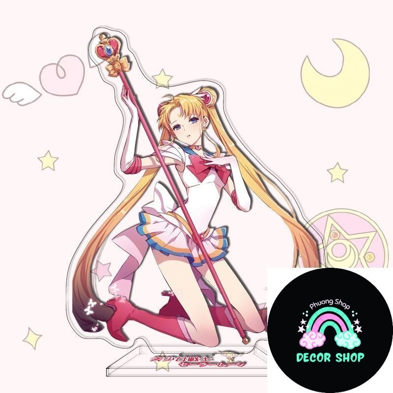 Mô hình SAILOR MOON standee in hình Thuỷ thủ mặt trăng anime chibi ...