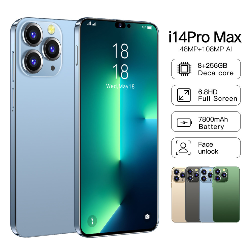 [COD] Điện Thoại Di động I14 Pro Max Super CPU 8+256GB Dual SIM Mạng 5G ...
