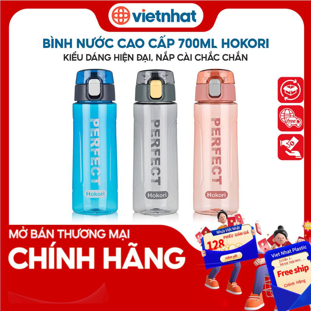 Bình nước thể thao 700ml Hokori B0082 Nhựa Việt Nhật Shop | Shopee Việt Nam