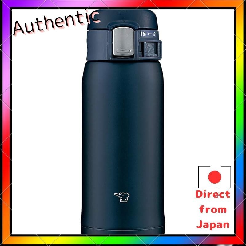 ZOJIRUSHI Water Bottle Direct Drink [One Touch Open] Stainless Steel Mug 360ml Navy SM-SF36-AD ...