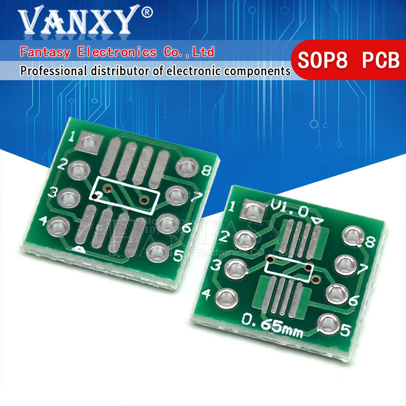 20 Chiếc TSSOP8 SSOP8 SOP8 Sang DIP8 PCB SOP-8 SOP Chuyển Ban DIP Pin ...