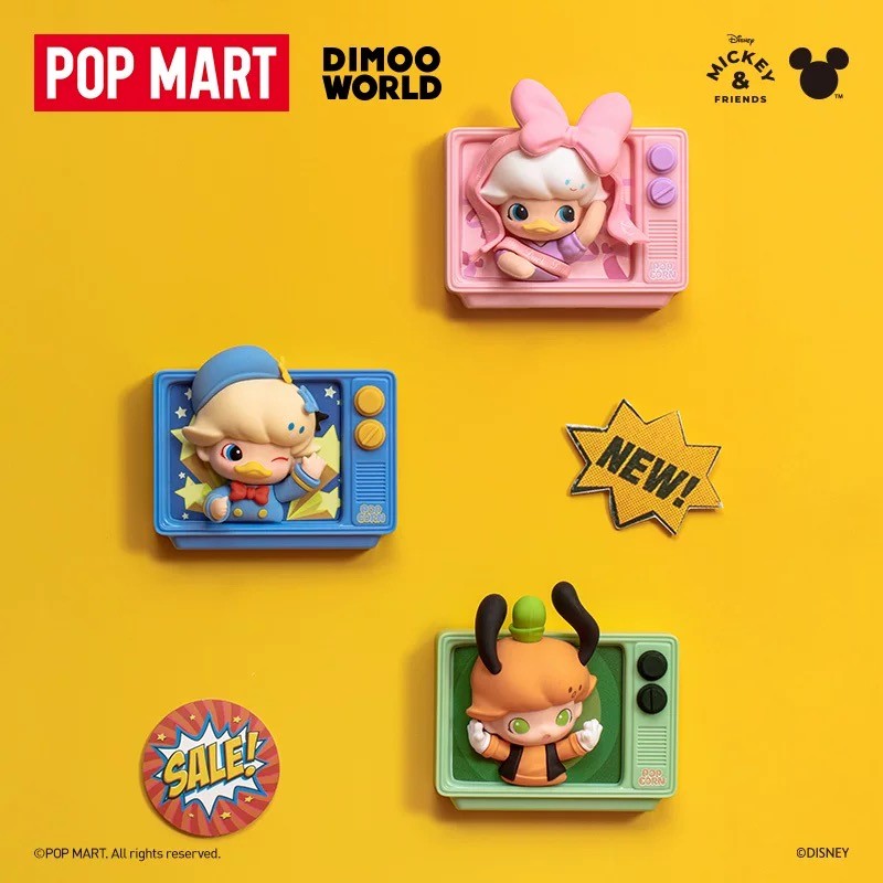 Popmart DIMOO WORLD × Disney series tủ lạnh mù xu hướng thiết bị ngoại ...