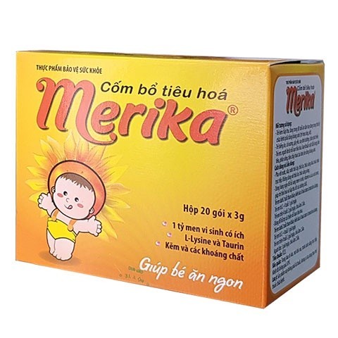MERIKA & MERIKA FORT - CỐM BỔ TIÊU HOÁ VÀ MEN VI SINH DẠNG KHÔ - HỘP 20 ...