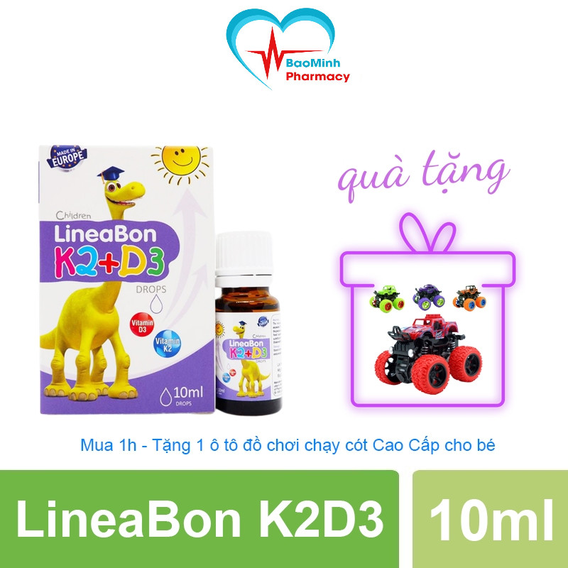 Bộ sản phẩm Lineabon d3 k2 Canxi Hartus Siro ăn ngon cho bé Hartus ...