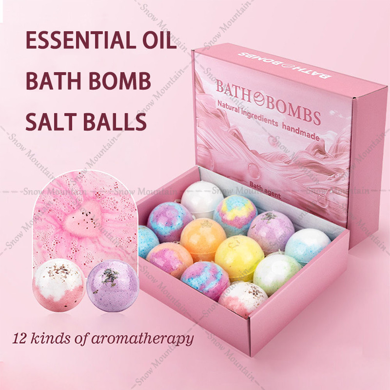 60gx12pcs Viên thả bồn tắm Viên sủi bồn tắm Bath Bomb Bath Boom ...