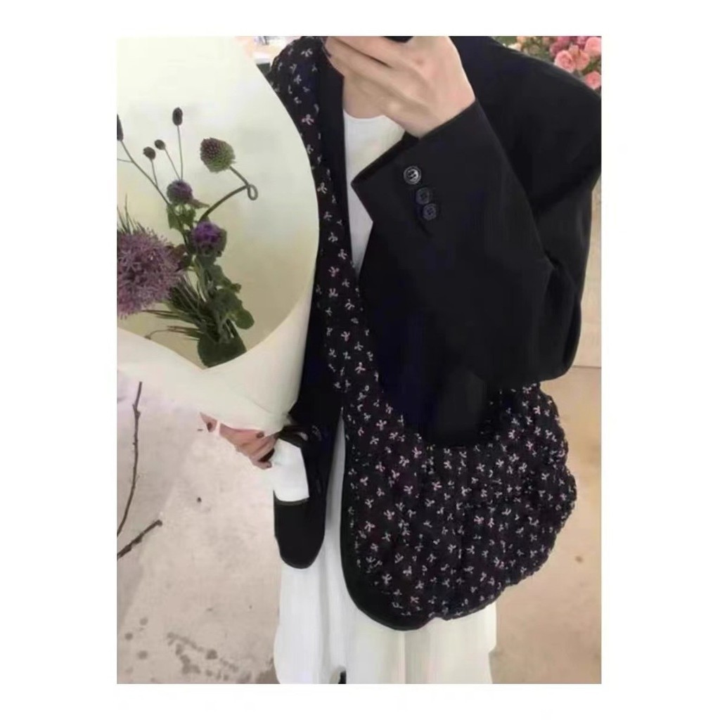 Rui YING Niche thiết kế, phong cách múa ba lê, túi đeo chéo đơn giản in ...