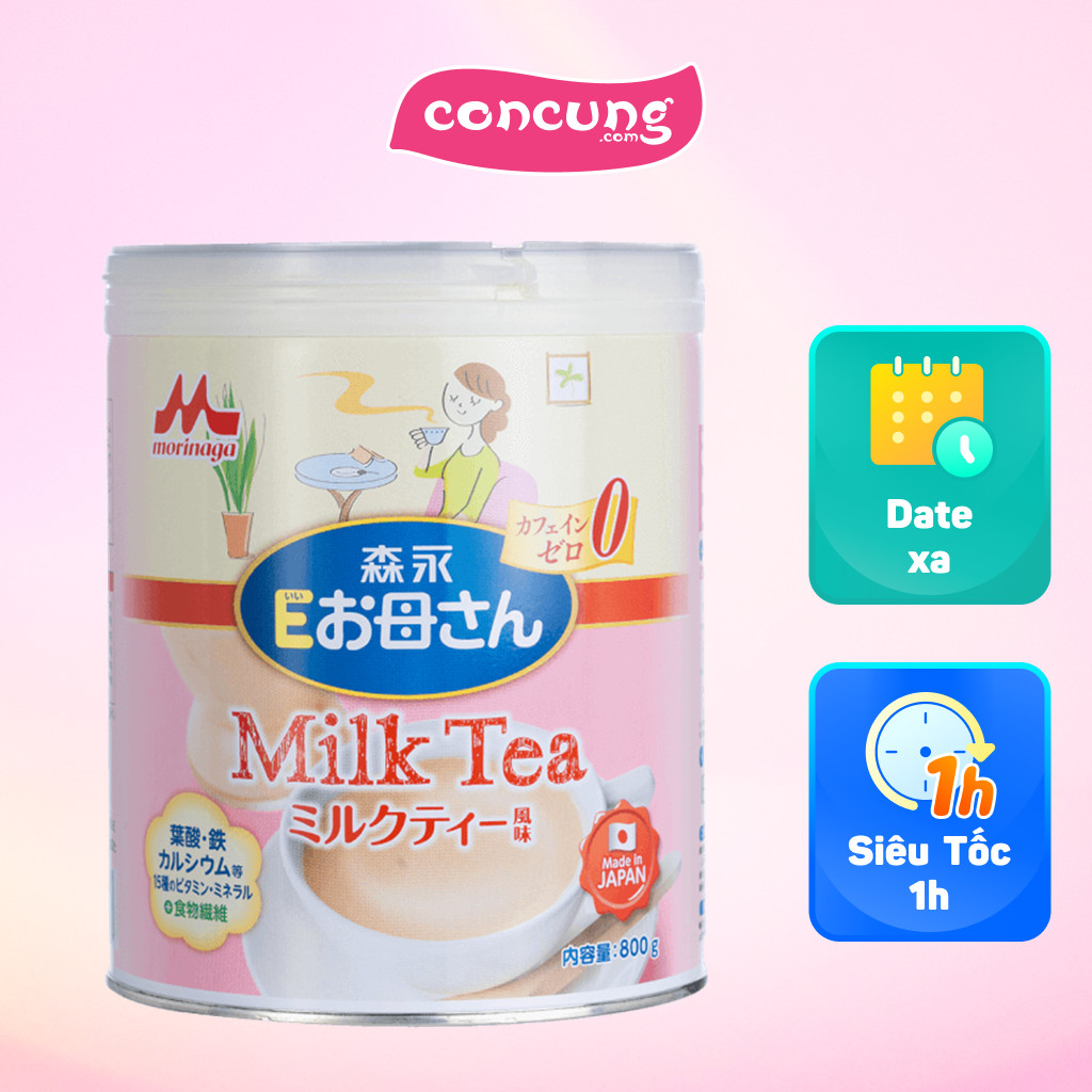 Thực Phẩm Bổ Sung Morinaga E-Okasan Hương Trà Sữa cho mẹ, 800g | Shopee ...