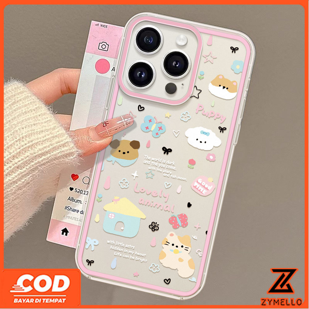 Ốp điện thoại silicon chống sốc hình mèo và chó graffiti cho OPPO Reno ...