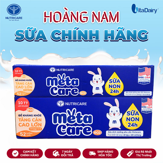 Sữa pha sẵn MetaCare ECO (110, 180ml) thùng 48 hộp chính hãng NutriCare | Shopee Việt Nam