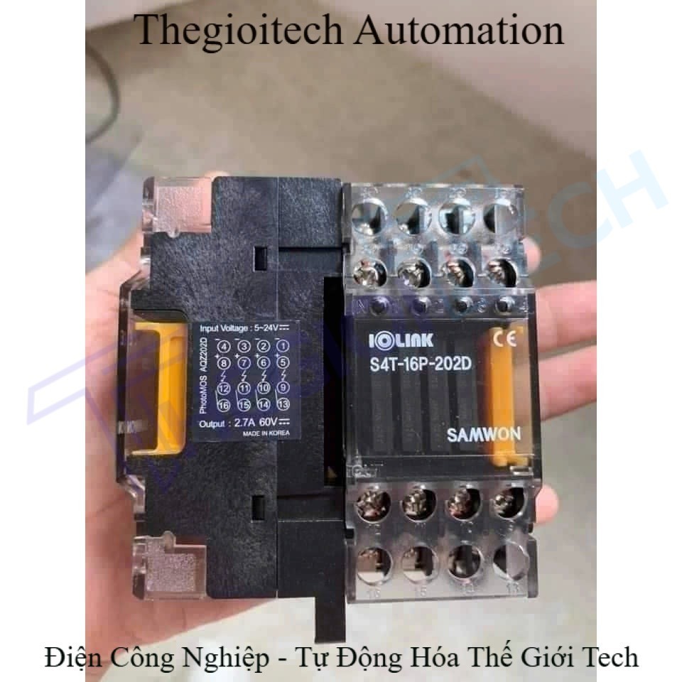 Rơle khối IOLINK S4T-16P-202D / R4T-16P-202D 24VDC hoặc mẫu tương tự, hàng tháo máy ĐẸP XỊN BAO ...