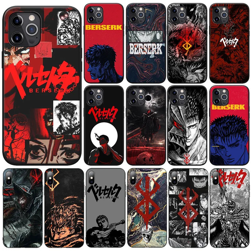 Ốp điện thoại mới BK-1 F-8 Anime Berserk Guts cho iPhone 12 11 8 7 X XS ...