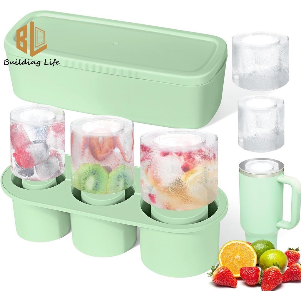 Khay đá viên cho Cup Máy làm đá viên silicon có nắp cho cốc 30-40oz để ...