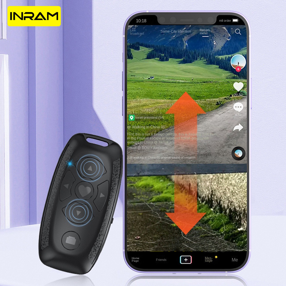Inram Bluetooth Camera shutter Sạc Bluetooth Remote shutter Remote ...